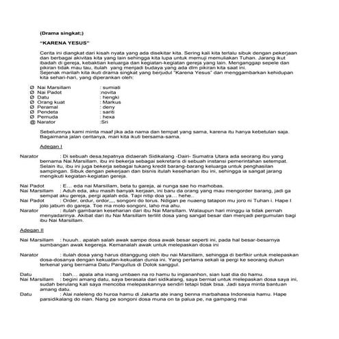Drama singkat | DOCX