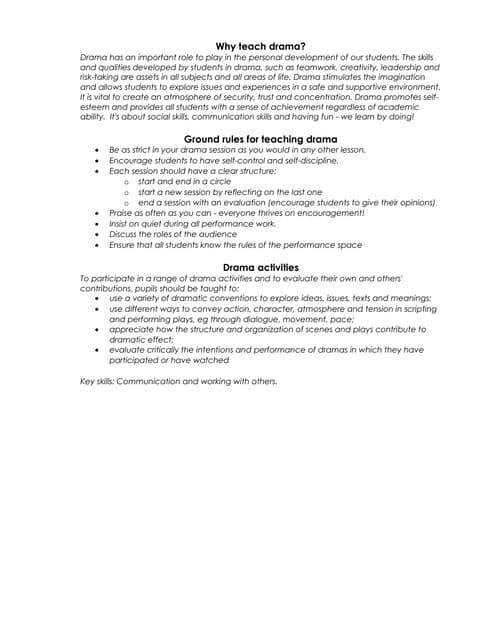 Drama techniques | PPT