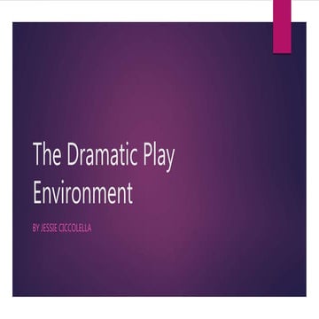 Dramatic Play | PPTX | Parenting Babies and Toddlers | Parenting