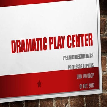 Dramatic Play | PPTX
