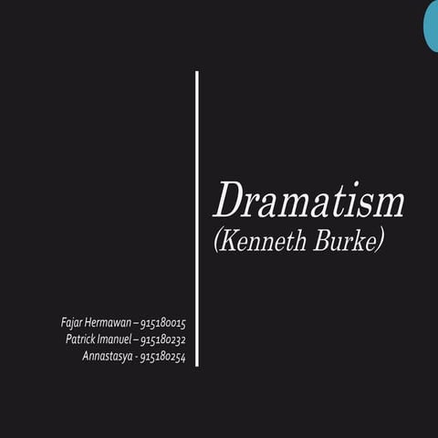 Theory of Dramatism | PPTX