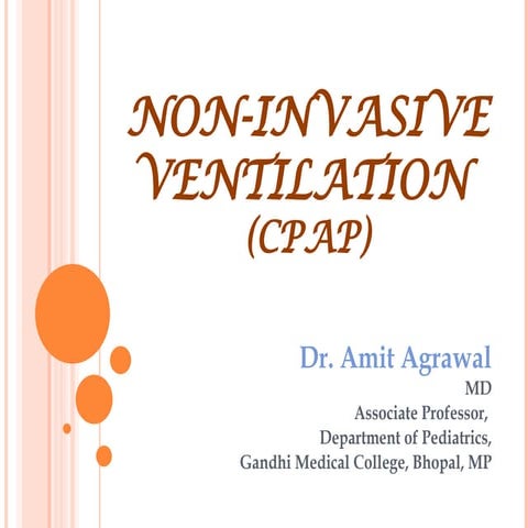 Non-invasive Ventilation (CPAP) in Newborns | PPT