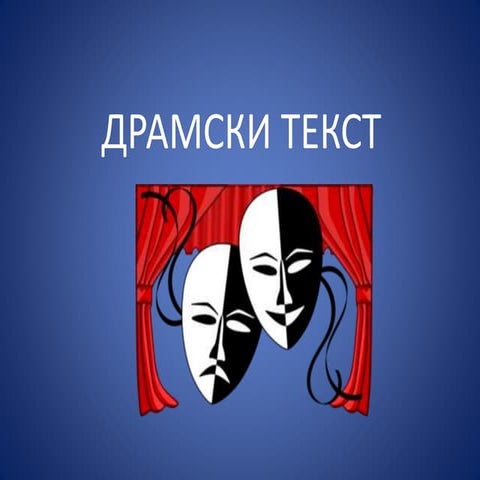 Dramski tekst | PPTX