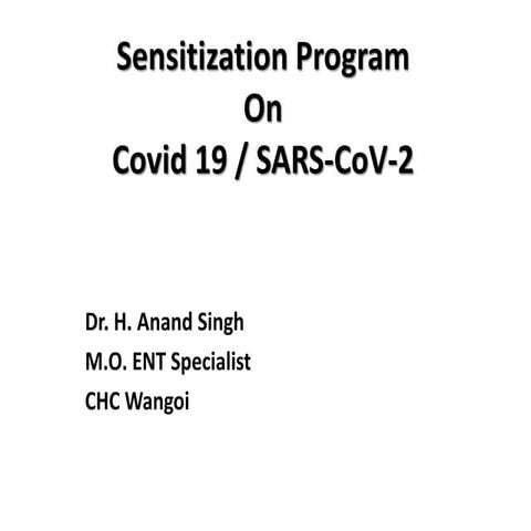 Sensitization program on COVID 29/SARS-CoV-2.pptx
