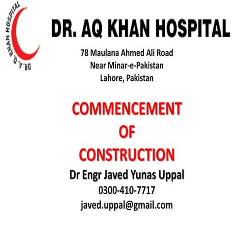 Dr a q khan hospital presentation | PPT