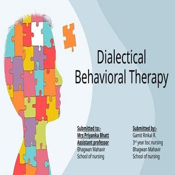 Dialectical Behavior Therapy | PPTX