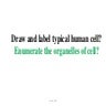 Draw and label cell & Organelles of cell membrane | PPTX
