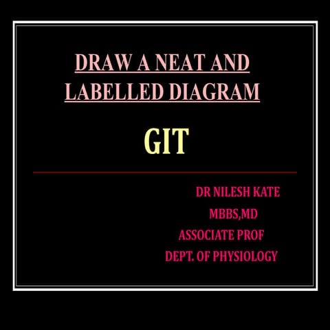DRAW A NEAT DIAGRAM - GIT | PPT