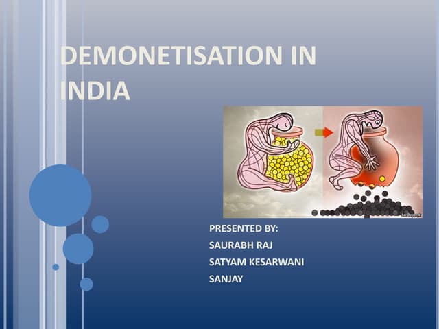 Powerpoint Presentation on Demonetisation (1) | PPTX