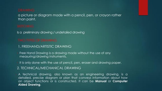 TLE 9 (Technical Drafting) - Drafting Tools | PPT