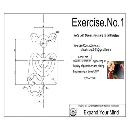 Autocad Exercises - preparatory year | PDF
