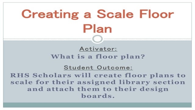 Scale drawing project