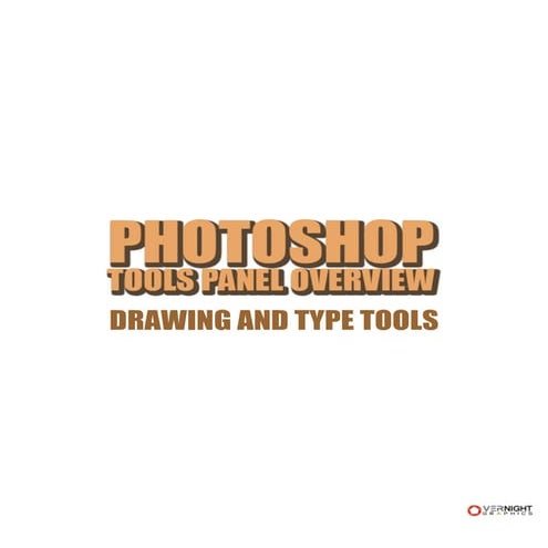 Drawing and type tools Of Photoshop | PDF
