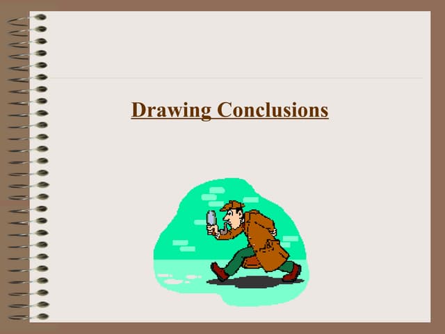 Drawing conclusions | PPT