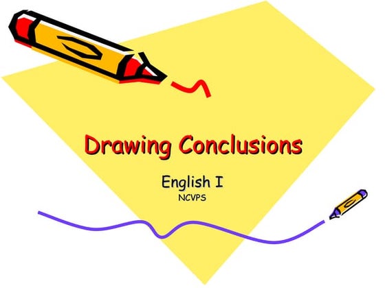 Making inferences and drawing conclusions | PPT