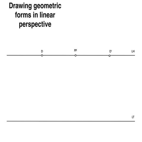 Drawing geometric forms in linear perspective | PDF