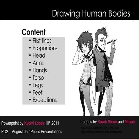 Drawing human bodies | PPT