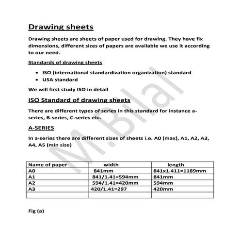 Drawing sheets | PDF