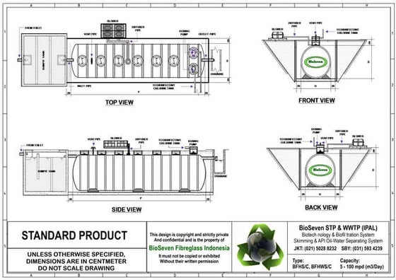 Standard installation drawing stp bio seven (bfhc series) | PDF