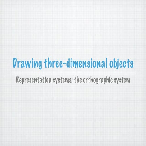 Drawing three dimensional objects | PDF