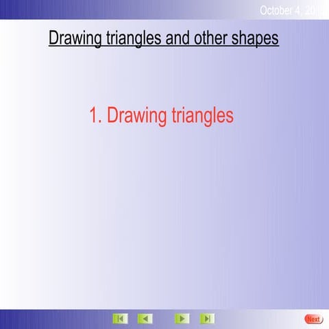 Drawing triangles | PPT