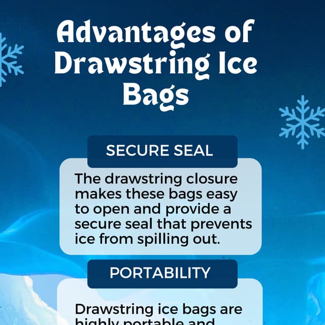 Benefits of Drawstring Ice bags | Best Ice Bags | PDF