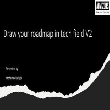 Draw your roadmap-V2.pptx in technique field | PPTX