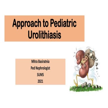 clinical approach to renal stone in pedaitrics | PDF