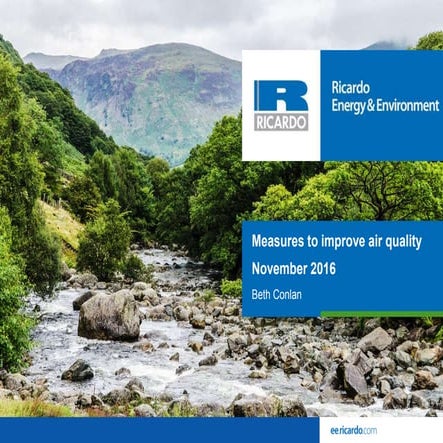 IAQM AGM 2016 - Dr Beth Conlan, Ricardo | PPTX
