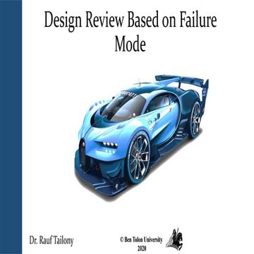 Design Review Based on Failure Mode (DRBFM) Course | PPTX