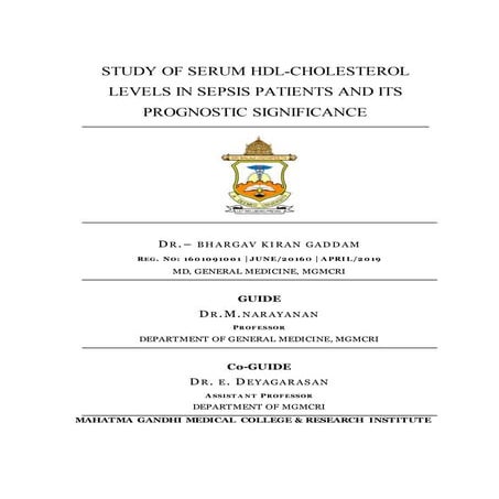 Dr Bhargav kiran general medicine Dissertation Protocol | PDF