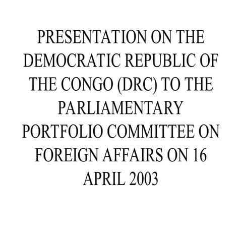 This is sample of very informatic on congo ehich is very beutifull | PPT