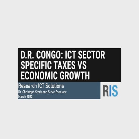 DRC to impose new taxes on mobile | PDF