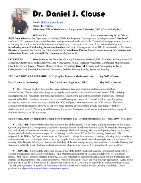Dan's resume | PDF