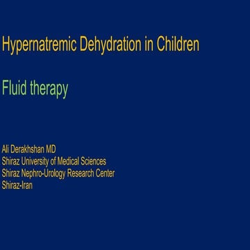 fluid therapy hypernatremia | PDF | First Aid | Injuries