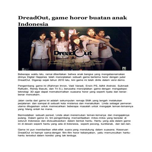 Dread out | DOCX