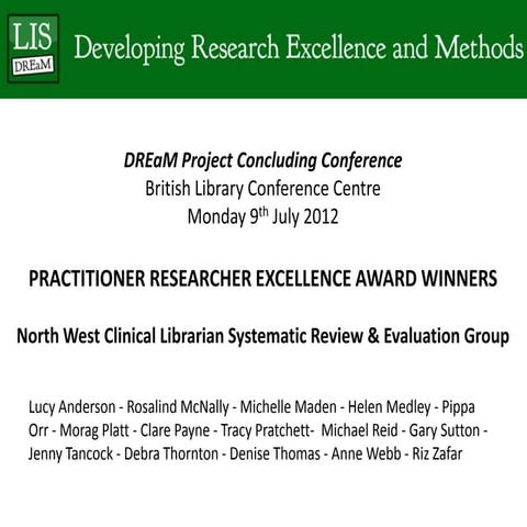 DREaM 5: Library and information science practitioner researcher ...