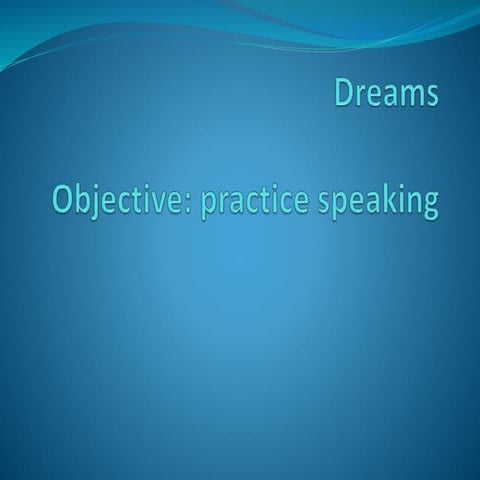 Dreams activity1 | PPTX