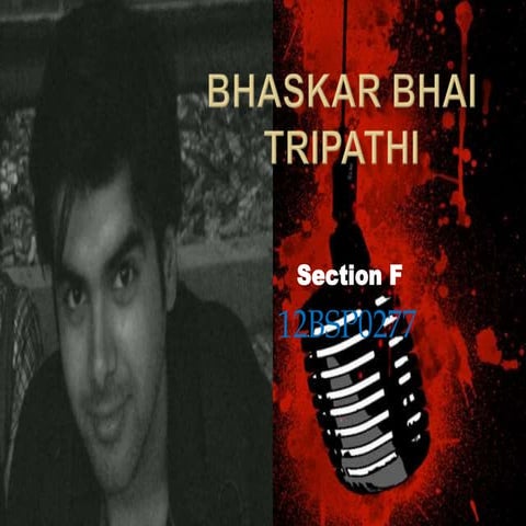 Dream sec f-12_bsp0277_bhaskar bhai tripathi_visual cv | PPTX