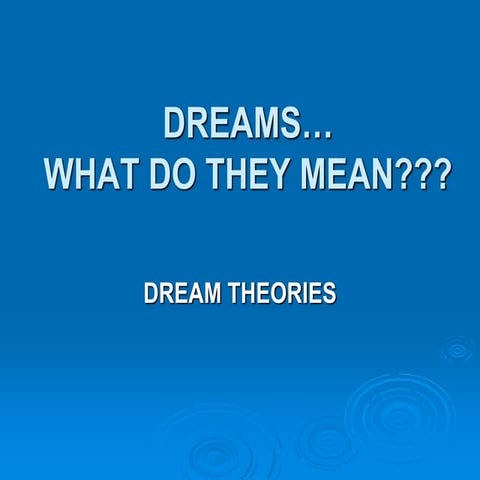 dream theory.ppt