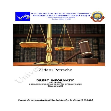 Drept informatic. anul i, sem.ii