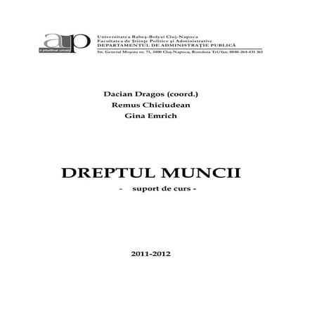 Dreptul muncii-2011 | PDF