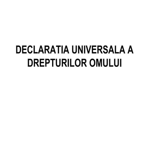 Drepturi umane | PPT