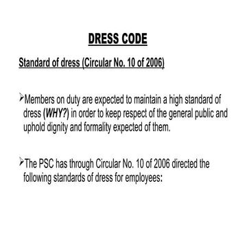 DRESS CODE for Classroom Facilitators.pptx