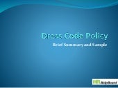 Dress Code Presentation | PPTX