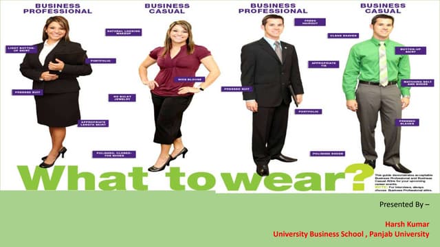 Dress Code Presentation | PPTX