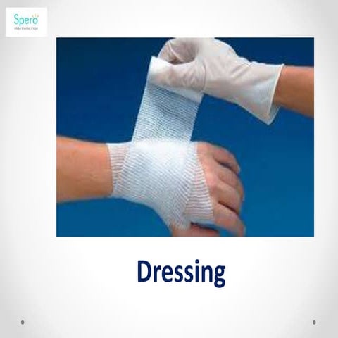 Dressing | PPTX | First Aid | Injuries