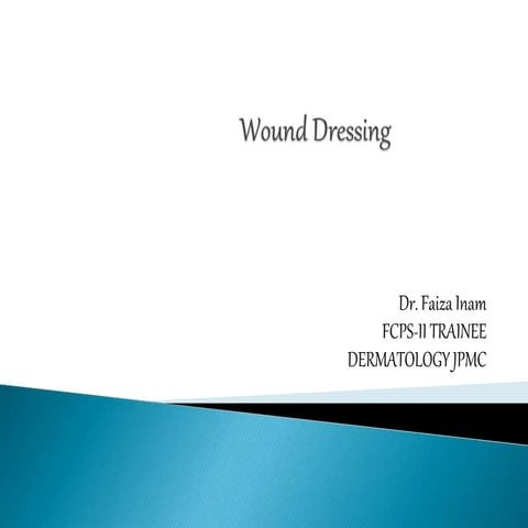 dressing.pptx | First Aid | Injuries