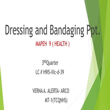 Dressings and bandaging ppt. | PPTX