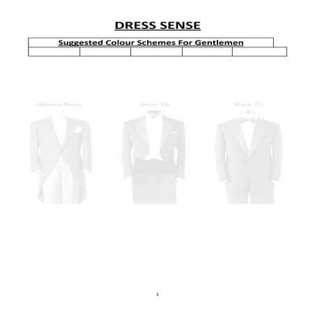 Dress sense1 | DOC